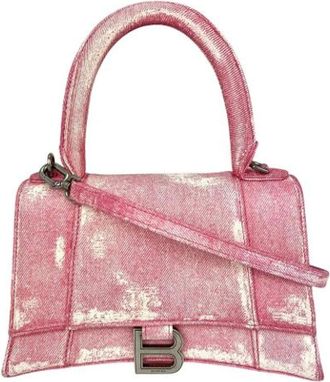 Balenciaga Sac bandouli&egrave;re Hourglass Top Handle Pre-owned Petit Mod&egrave;le - Femme - Pre-owned - Rose - Taille: ONE Size