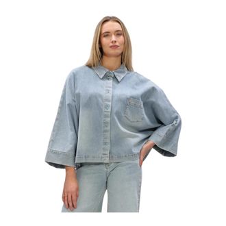 Janice Carl Bluse - - Blouses & Shirts - Damen - Blau - XS