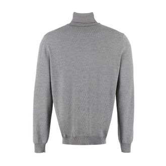 THE (ALPHABET) Pull en laine &agrave; col roul&eacute; - Homme - Pulls - Gris - Taille: 2XL