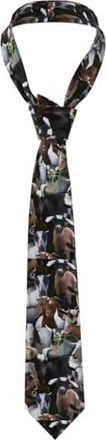 Generic Cravate Animaux De La Ferme Ch&egrave;vres Confortable Men Tie Formelle Cravates Homme Pour Mariage Remise De Dipl&ocirc;me Travail