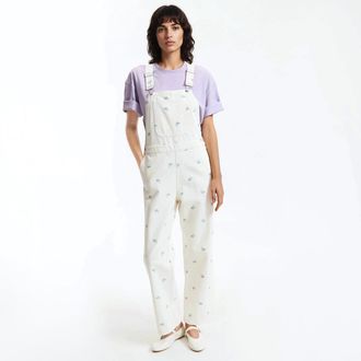 La Redoute Collections Salopette Brod&eacute;e Fleurs Pur Coton