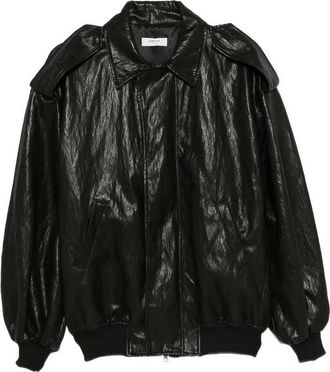 Nina 14.7 Blouson En Cuir - Noir