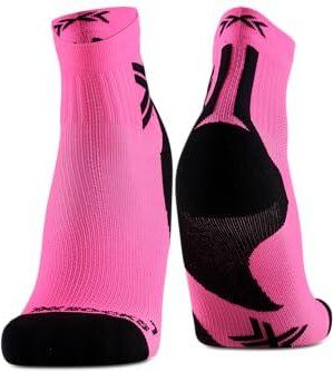 X Socks X-Socks RUN DISCOVER ANKLE FLUO PINK/X BLACK 45-47, rose, noir, 45-47