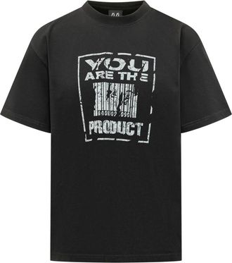 44 Label Group Homme, Tops, Noir, Taille: XS T-shirt &agrave; Manches Courtes et Col Rond