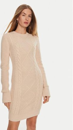 Guess Strickkleid Serena W4BK17 Z3HW0 Beige Regular Fit