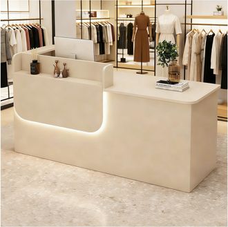 Generic LED-Lichtleiste f&uuml;r die Schublade der Rezeptionstheke Rezeptionstresen mit Theke Rezeptionstisch mit Stauraum Kassentresen f&uuml;r B&uuml;ro Einzelhandel Lobby