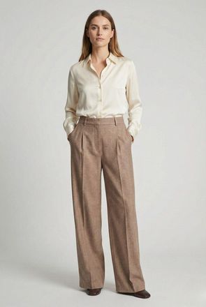 Gerard Darel Pantalon large &agrave; rayures - COLINE - Sable