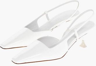 3Juin Patent Leather KIRA Slingback Pumps with Squared Toe Heel 7c size 40