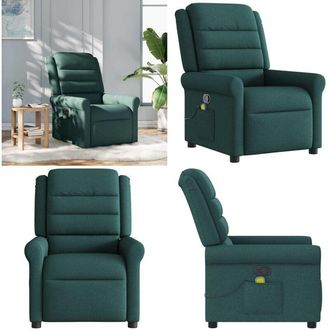 vidaXL vidaXL Massagesessel Dunkelgr&uuml;n Stoff