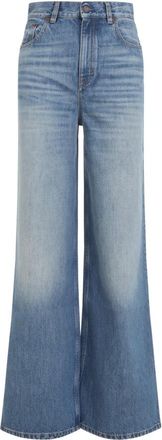 Chlo&eacute; Femme, Jeans, Bleu, Taille: W25 Jean large taille haute