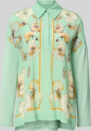 Marc Cain Relaxed Fit Bluse mit floralem Print