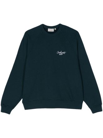 Carhartt Work in Progress sweat Signature - Bleu