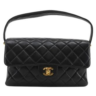 Chanel Pre-owned Double Face Lammfell Handtasche - - Pre-owned - Damen - Schwarzk - ONE SIZE