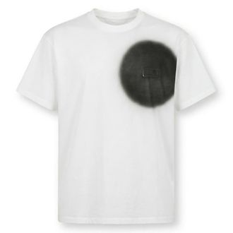 Maison Margiela Homme, Tops, Blanc, Taille: L Spray Print T-shirt