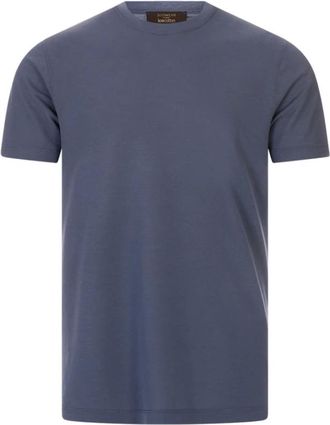 Zanone Homme, Tops, Bleu, Taille: 2XL T-shirt IceCotton ajust&eacute;
