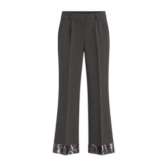 Jucca Straight Leg Hose - - Trousers - Damen - Grau - M