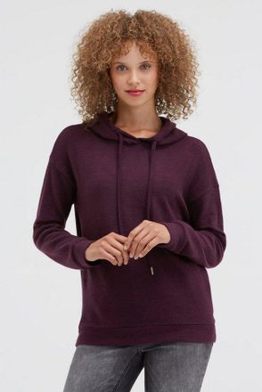 soccx Kapuzenpullover aus Flauschstrick