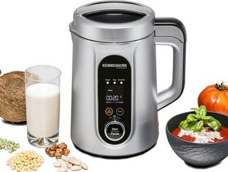 Rommelsbacher Veggie Drink & Suppen Bereiter SVD 1400 - kochen, zerkleinern, pürieren, 9 Programme, Reinigungsprogramm, Edelstahl Innenbehälter, Füllmenge 1,3 l, Pü