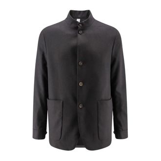Hev&ograve; Leichte Jacke mit aufgesetzten Taschen - - Jackets - Herren - Braun - S