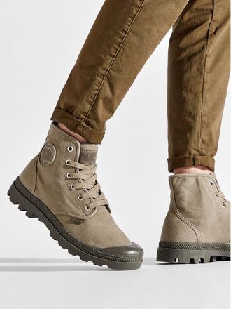 Palladium Schn&uuml;rstiefeletten Pampa Hi 02352-308-M Gr&uuml;n