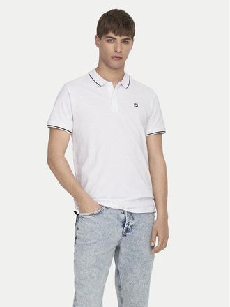 Only & Sons Poloshirt Fletcher 22024827 Wei&szlig; Regular Fit