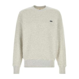 Autry Embroidered Logo Crewneck Sweatshirt - - Sweatshirts & Hoodies - Herren - Grau - S