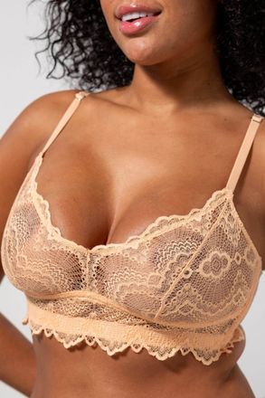 Understatement Damen vegan Spitze Balconette Pfirsich