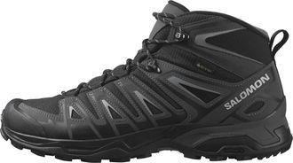 Salomon X Ultra Pioneer Mid Gore-Tex wasserdichte Herren Outdoorschuhe, Outdoor-bereit, Sicherer Fu&szlig;halt, Stabil und ged&auml;mpft, Black, 43 1/3