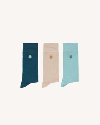 Faguo Lot de chaussettes &eacute;cru et lichen