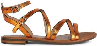 Geox Damen D Sozy S G Flat Sandal, ORANGE, 38.5 EU