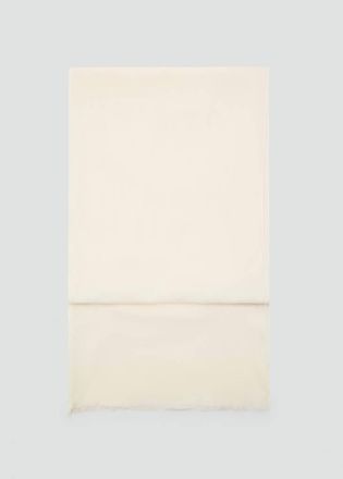 Mango Foulard bords effiloch&eacute;s &eacute;cru - Femme - Taille unique - MANGO