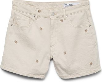 Vero Moda Vmtess Mr Ecru Flower Shorts
