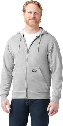 Dickies Homme, SWEAT À CAPUCHE ZIPPÉ EN POLAIRE POIDS MOYEN COUPE STANDARD, Heather Grey, XXL