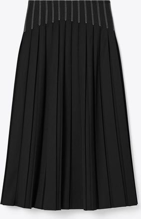 Tory Burch Damen Faltenrock aus Wolltwill