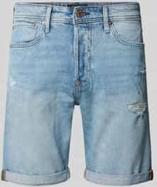 Jack & Jones Regular Fit Jeansshorts mit Umschlag Modell RICK
