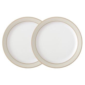 Denby Azurblau, Steingut, leinen, 2 Plates