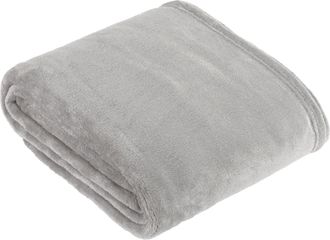 furn. Furn. Harrow Fleece &Uuml;berwurf - seidig weiche leichte Flanelldecke f&uuml;r Bett oder Sofa (Grau - 140x180cm)