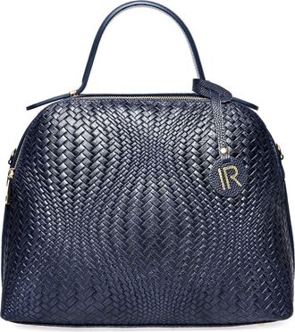 Isabella Rhea Blau Rindsledertasche