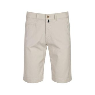 Pierre Cardin Short uni en coton m&eacute;lang&eacute;