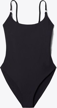 Tory Burch Damen Einfarbiger Badeanzug