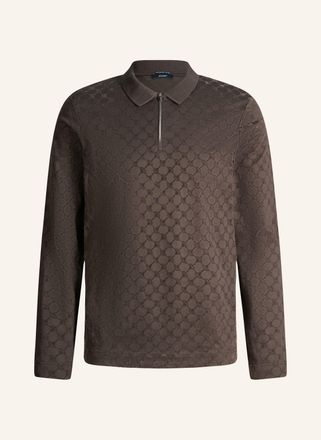 Joop Langarm-Poloshirt Modern Fit braun