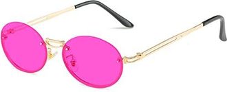 Generic Lunettes de soleil tendance à petite monture pour hommes et pour femmes, pare-soleil extérieur, décoration de vacances (couleur : E, taille : moyen) 2