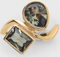 Maje Asymmetrischer Ring Mit Strasssteinen - Golden - Maje