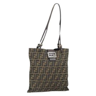 Fendi Sac bandouli&egrave;re en toile Pre-owned - Femme - Pre-owned - Brun - Taille: ONE Size