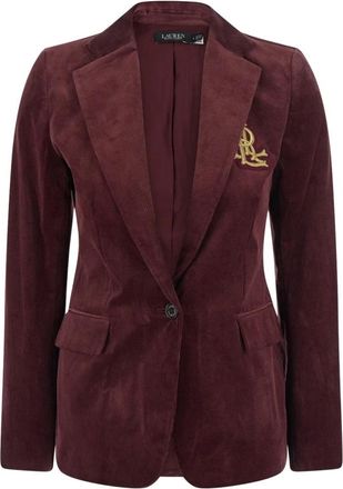 Ralph Lauren 14-Wellen-Cord-Blazer - - Jackets - Damen - Rot - XS