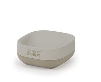 Joseph Joseph Porte-Savon de Salle de Bain Compact et Peu encombrant, Base antid&eacute;rapante - Ecru