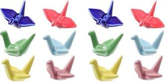 TOPBATHY Support De Baguettes en C&eacute;ramique 6 Emplacements avec Design Papier &Eacute;l&eacute;gant pour Couverts Cuill&egrave;res Fourchettes Ustensiles Cuisine Maison Restaurant