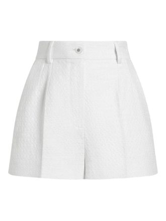 Dolce & Gabbana short &agrave; coupe &eacute;vas&eacute;e - Blanc
