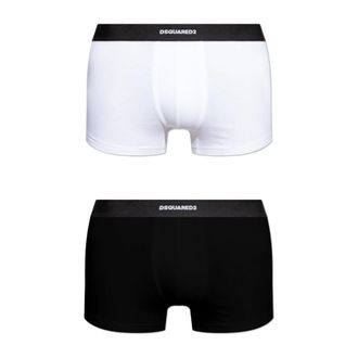 Dsquared2 Homme, Sous-vêtements, Noir, Taille: XL Lot de deux boxers