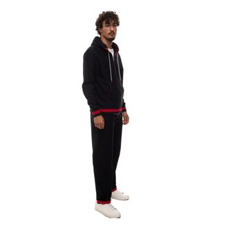 Kiton Strukturierter Baumwoll-Trainingsanzug mit Logodetail - - Sport - Herren - Blau - 2XL